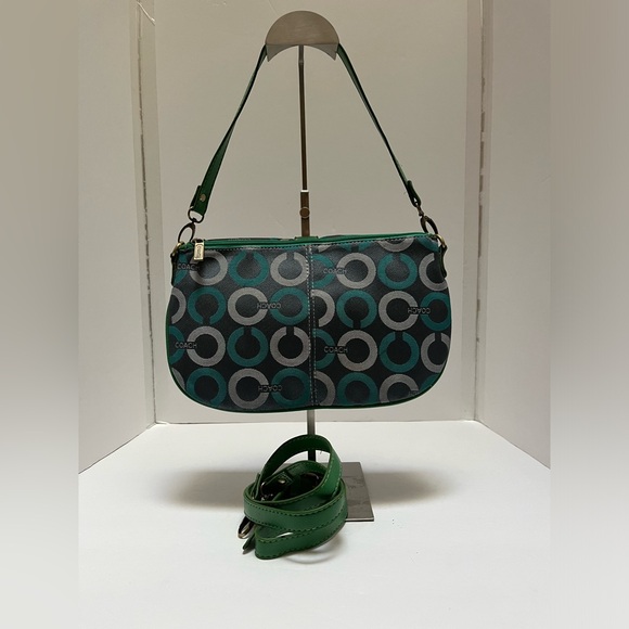 Coach | Bags | Vintage Coach Green C Logo Bag | Poshmark